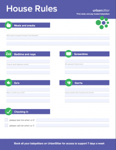 Babysitting Checklist (Free Printable) - UrbanSitter