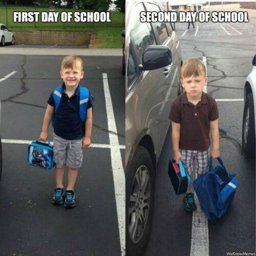 15 Hilarious First Day of School Memes - UrbanSitter